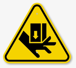 Pinch Point Warning Sign - Pinch Point Symbol - 800x716 PNG Download ...