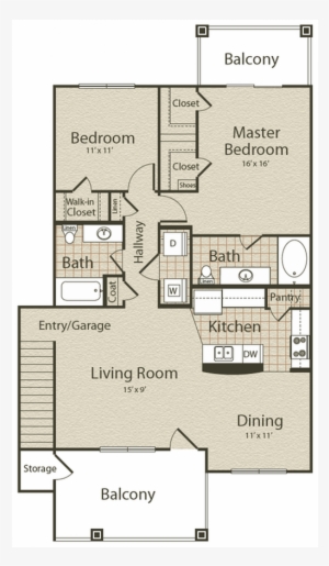Floor Plansthe Pacific - Enclave On Golden Triangle Apartments ...