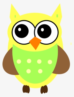 Yellow Baby Owl Clip Art At Clker - Cartoon Owls Clipart Png - 456x598 ...