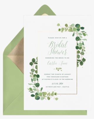 Delicate Invitations Greenvelope Com Invitation - Gala Invitations - 550x701 PNG Download - PNGkit
