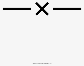 Divider Coloring Page - Cross - 1000x1000 PNG Download - PNGkit