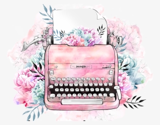 Cute Drawings Of Typewriters - 3000x1262 PNG Download - PNGkit