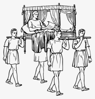 Litter Carriage Vehicle Pulled Rickshaw - Litter Carriage - 722x750 PNG ...