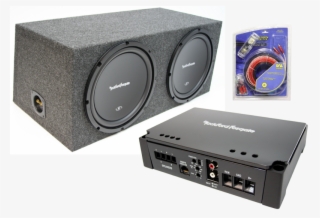 Rockford Fosgate Dual 12" Powered Loaded Rearfire Sub - Dual 12 Sub Box ...