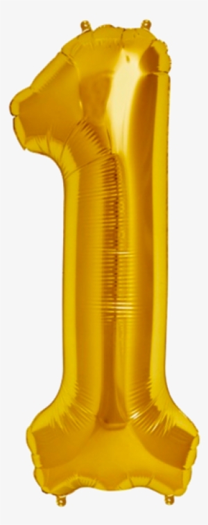Number One 1 Jumbo Gold Foil Balloon - Gold Number Balloons 19 ...