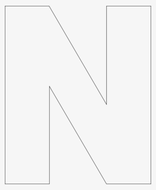 Free Printable Alphabet Templates Letter N - Line Art - 640x781 PNG ...