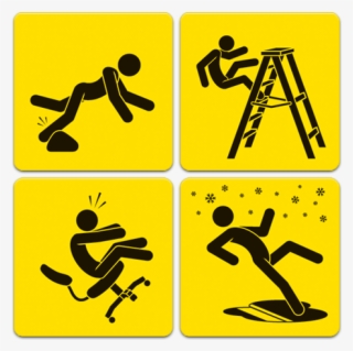 Falling Safety Poster - Slips, Trips, Falls Graphic Safety Posters ...