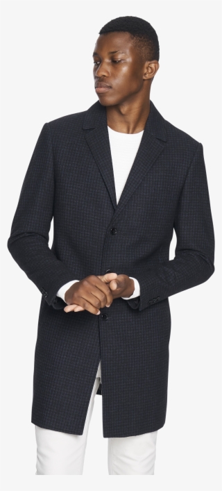 Dark Blue Baker Check Duster - Formal Wear - 3000x3000 PNG Download ...