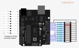 10 Segment Led Bar Graph Connection - 10 Segment Led Arduino - 700x466 ...